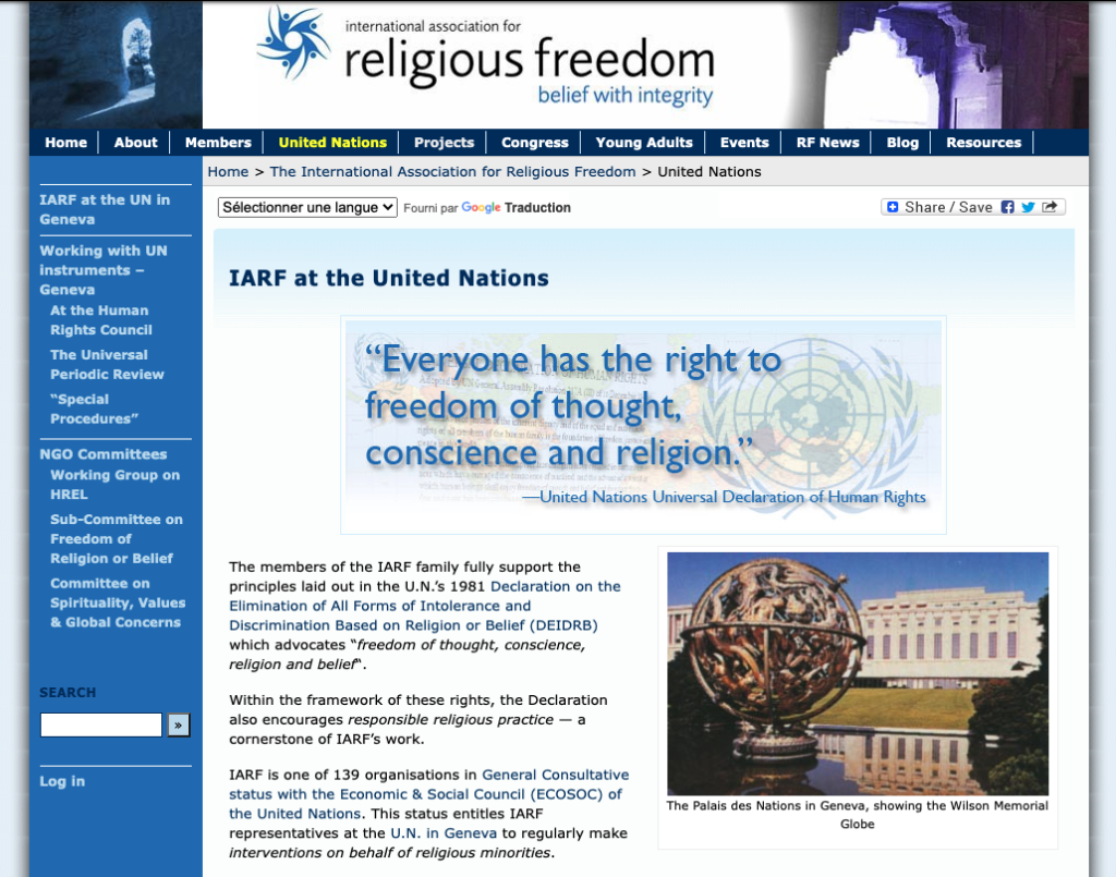 International Association for Religious Freedom – ptworld.net