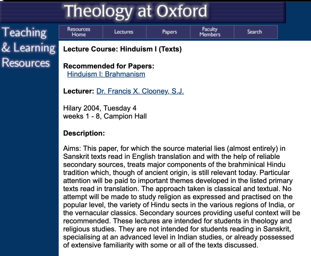 Oxford University Theology Faculty Teaching & Learning Resources Web ...